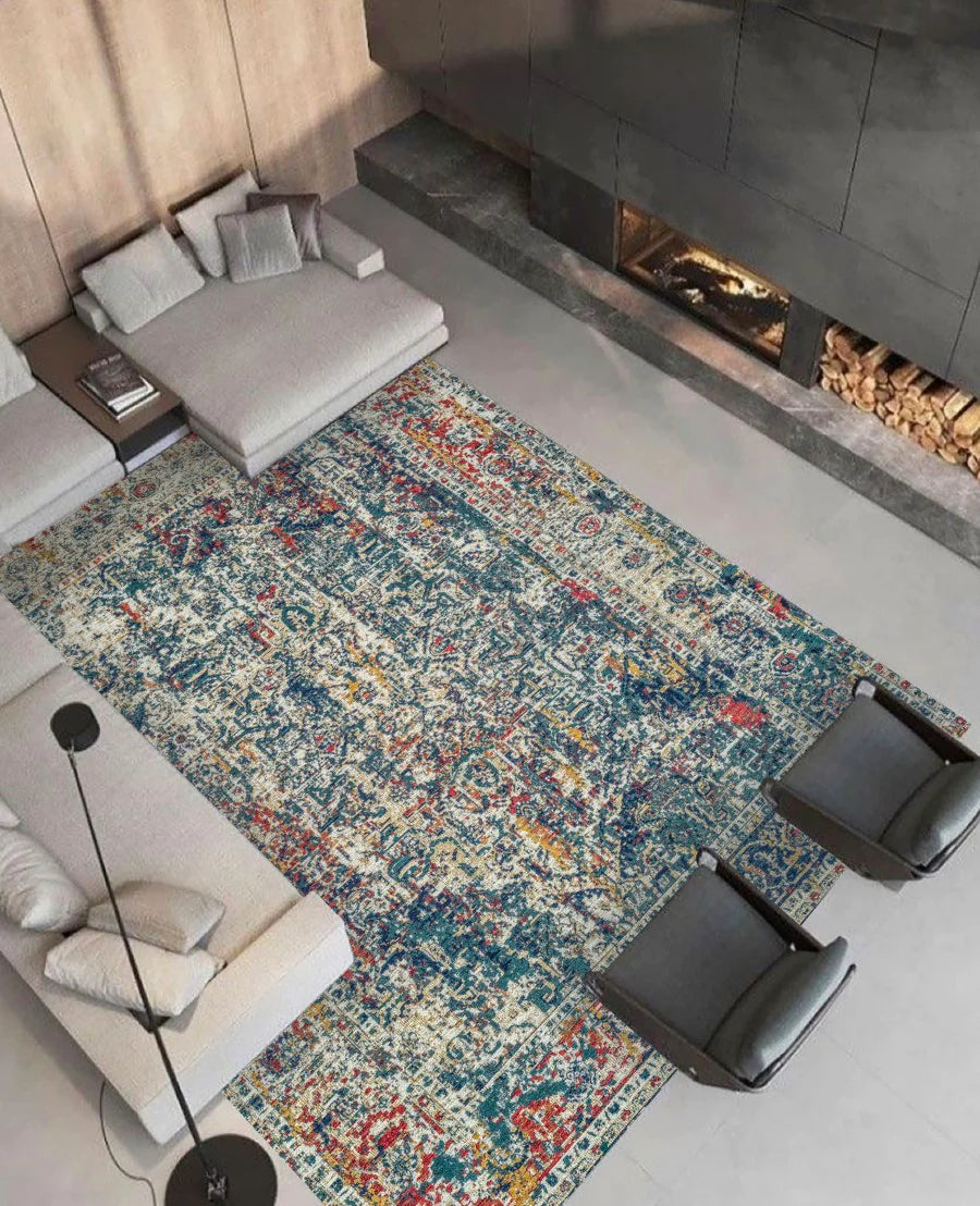 Mother Ruggers Jacquard Aqua Cooper Rug – Ballam Furniture/La-Z-Boy ...
