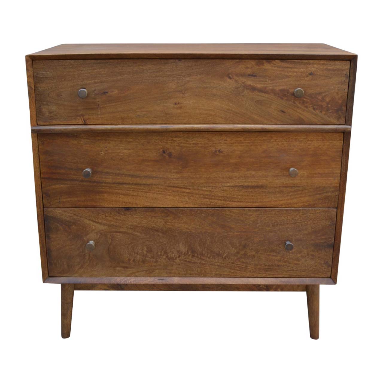 Mid-Century Mango Wood 3-Drawer Chest – Ballam Furniture/La-Z-Boy ...